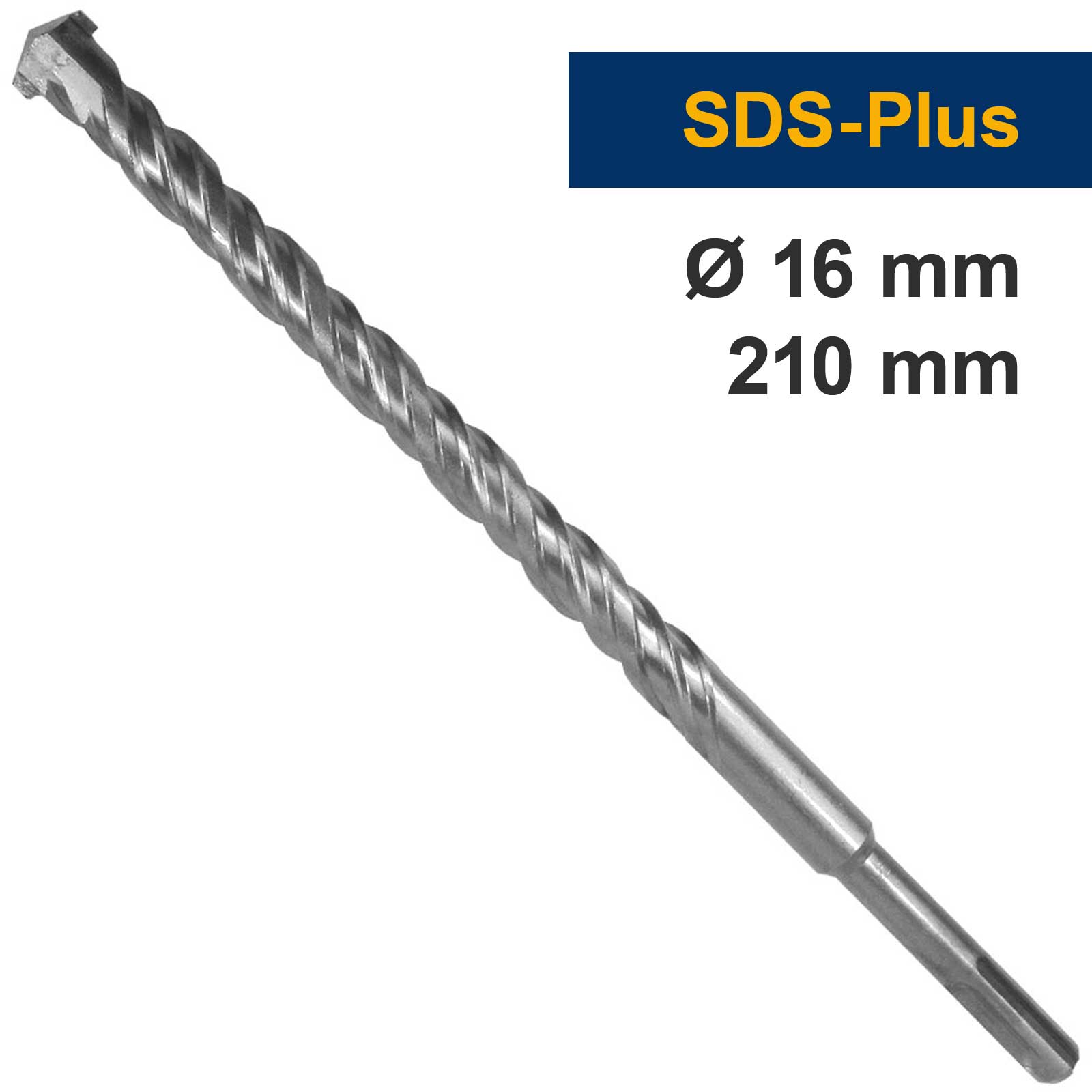 SDS+ Betonbohrer Ø 16 mm L 210 mm SDS Plus bohrer sds+ d 16 Mauerwerk ...